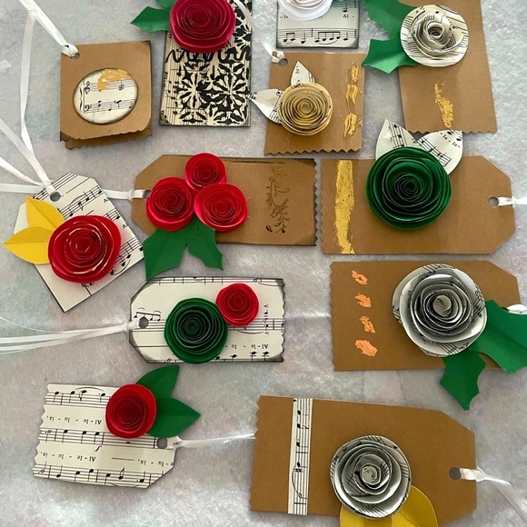 Hand Crafted | Holiday | 3 Vintage Sheet Music Gift Tags | Poshmark